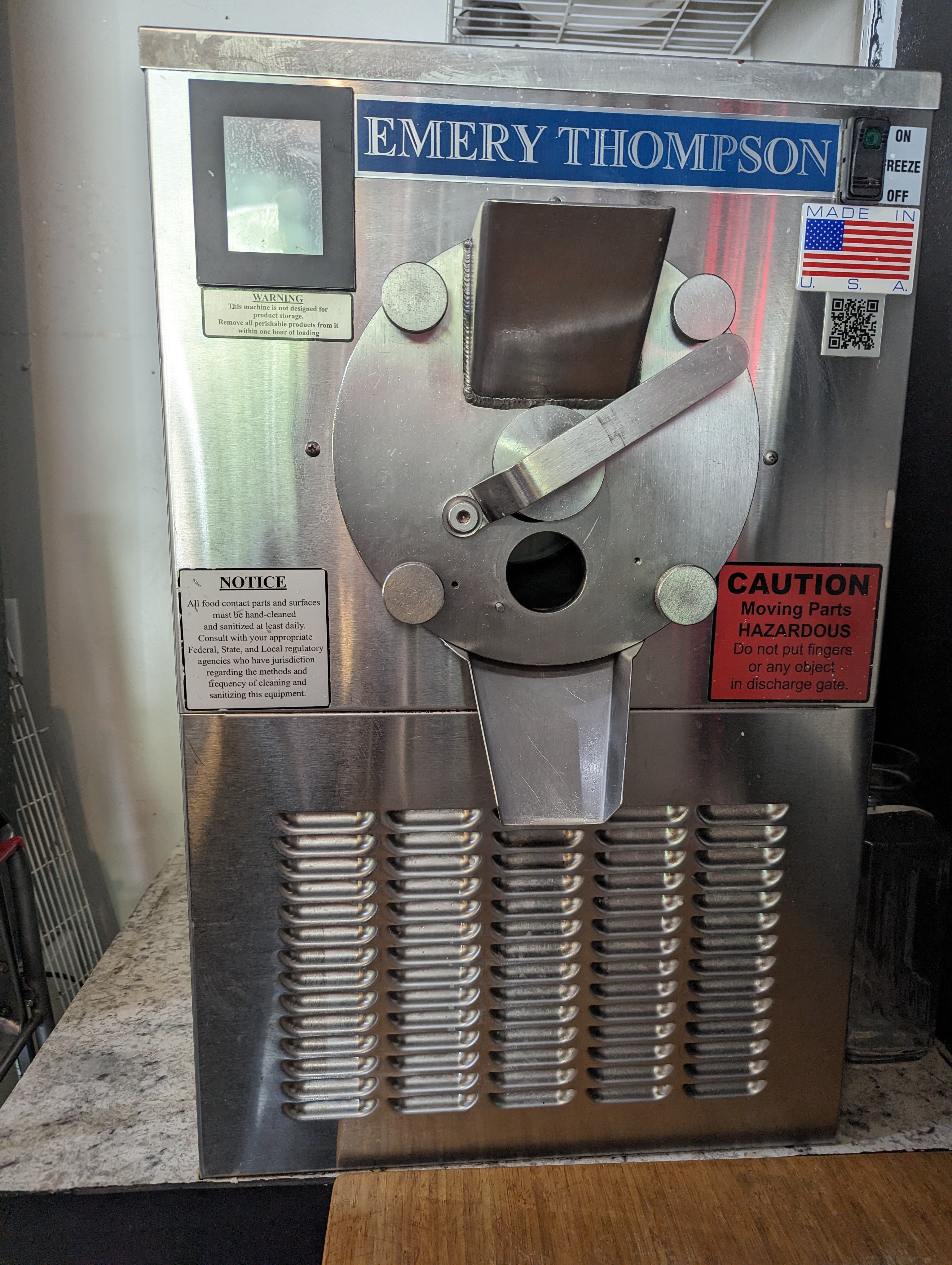 2015 Emery Thompson CB350 Batch Freezer